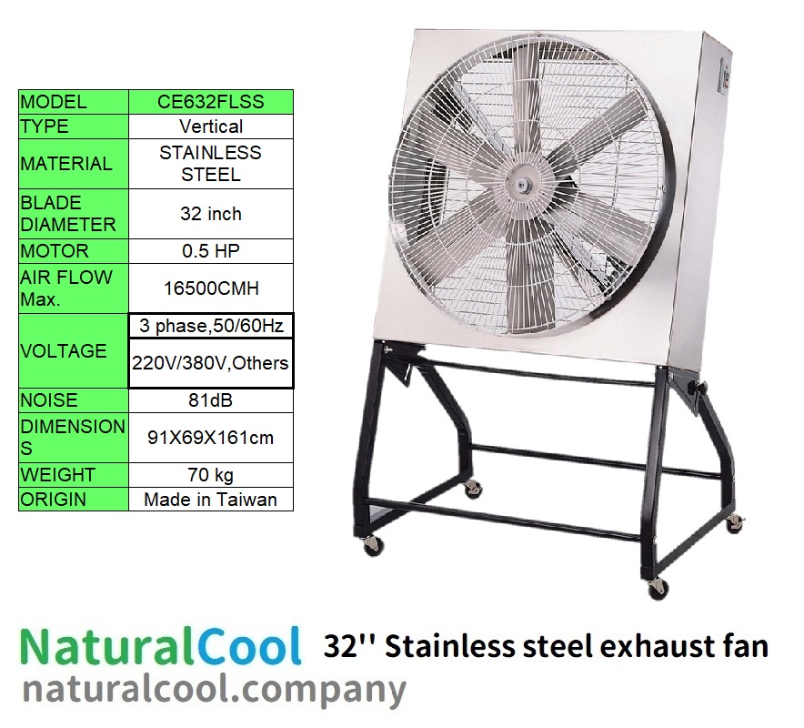 Vertical stainless steel fan-CE632FLSS - 丰自然涼NaturalCool mobile ...
