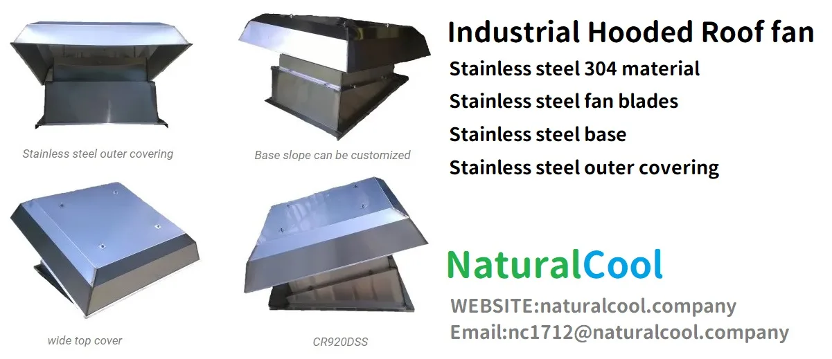 Industrial Hooded Roof fan - 丰自然涼NaturalCool power vents roof blower ...